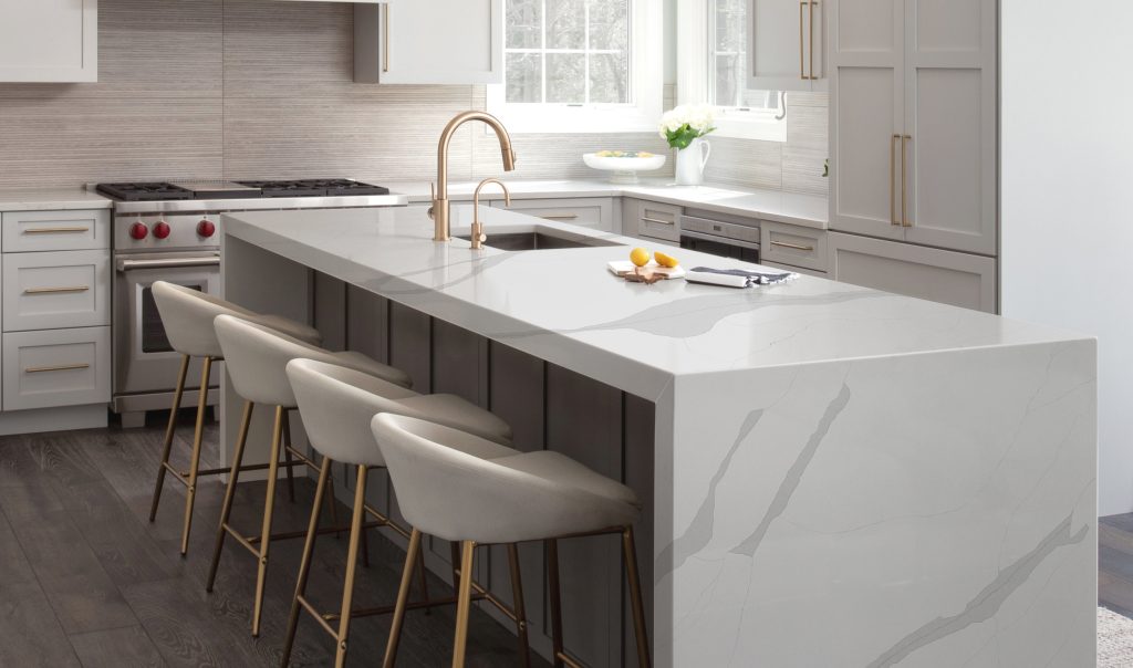 Calacatta Lugano Gold - VIVA by Pacific | Quartz for Kitchen Countertops